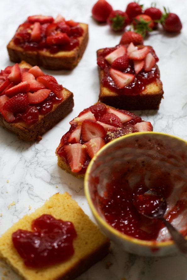 Victoria Sponge Cake Slices - Naturally Sassy