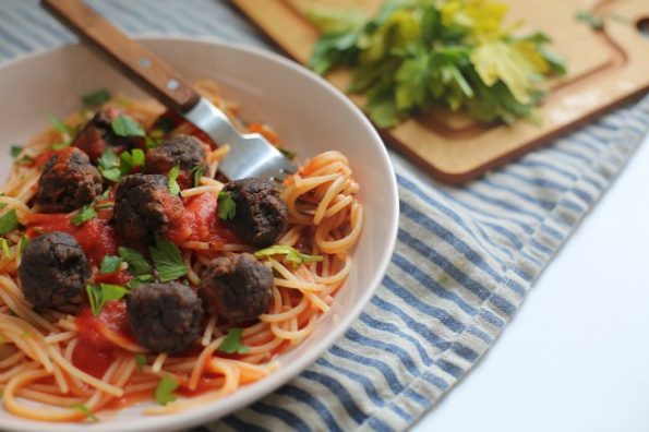 Spaghetti & Bean Balls - Naturally Sassy